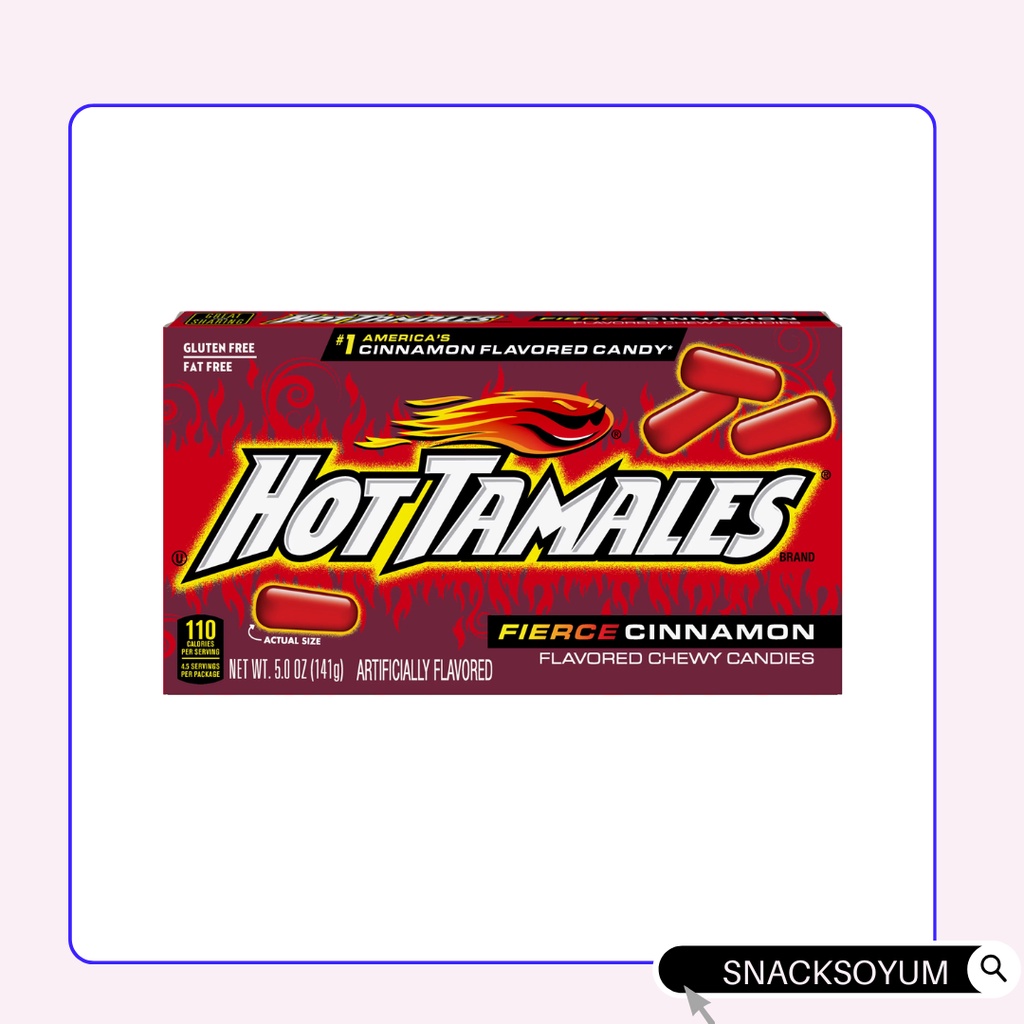 พร้อมส่ง Hot Tamales Fierce Cinnamon Chewy Candy แคนดี้รส Cinnamon ... พร้อมส่ง Hot Tamales Fierce Cinnamon Chewy Candy แคนดี้รส Cinnamon ...