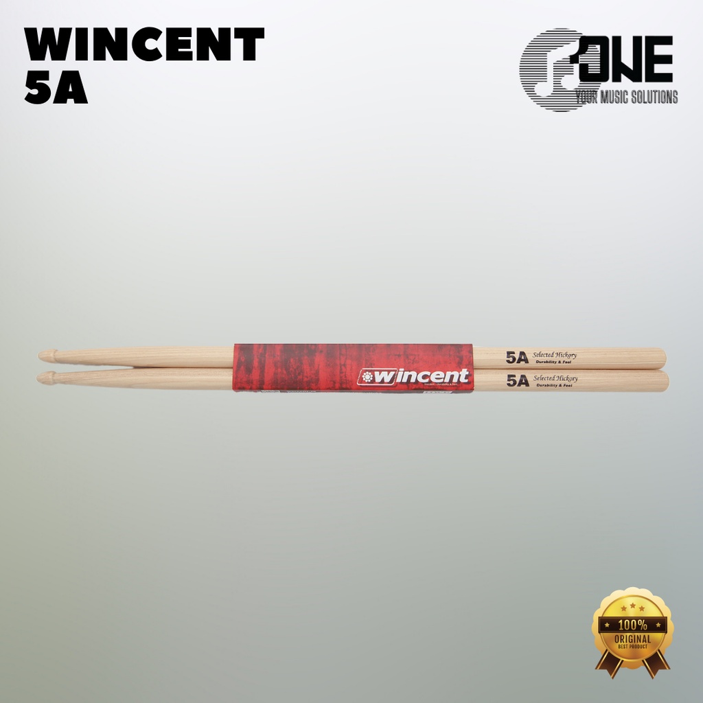 Wincent Hickory 5A Drum Stick / Natural / White | Shopee Thailand