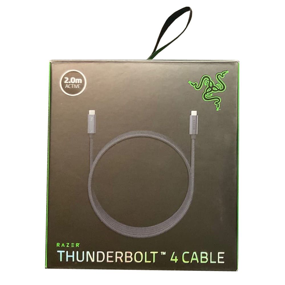 Razer Thunderbolt 4 Cable 2.0m (Black) - Active Cable, 40Gb/s, 8K, 100W ...