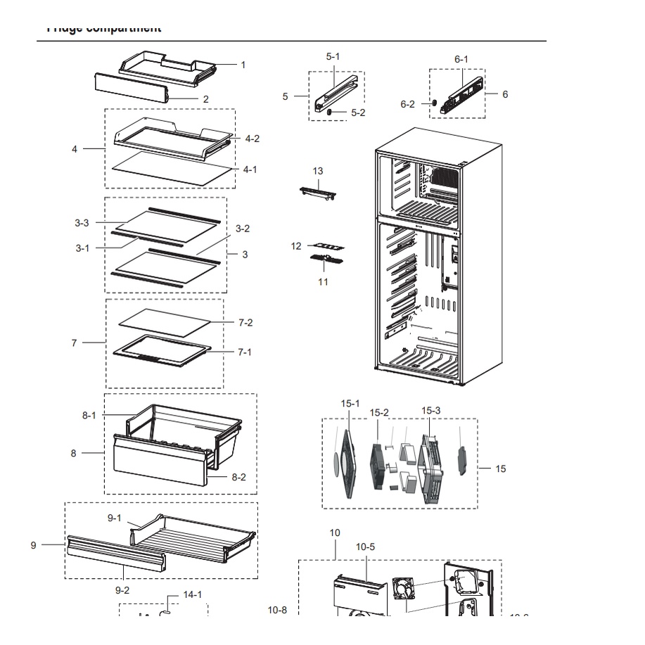 SAMSUG อะไหล่แท้ ชั้นกระจกวางของในตู้เย็นซัมซุง ตำแหน่งหมายเลข 3 / DA97 ...