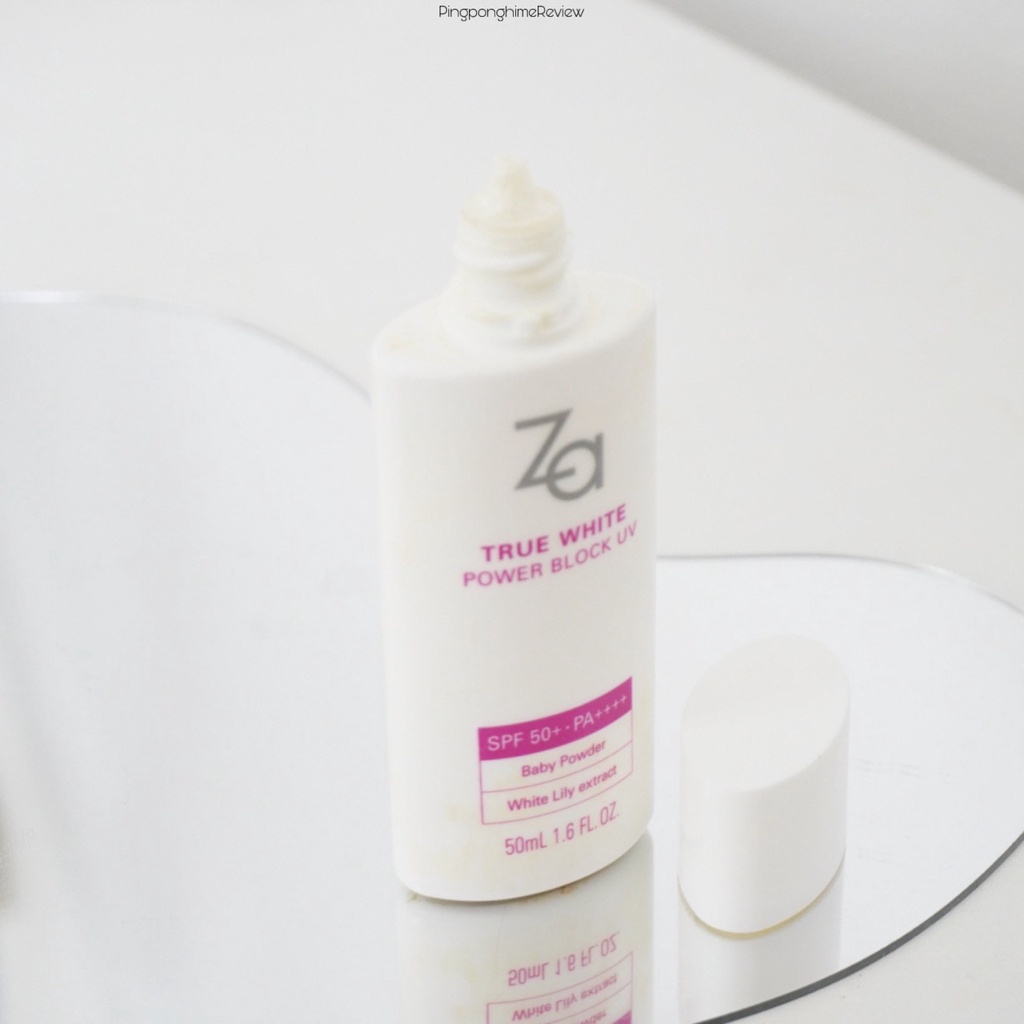 Za TRUE WHITE EX POWER BLOCK UV SPF50 PA++++ ขนาด50ml. | Shopee Thailand