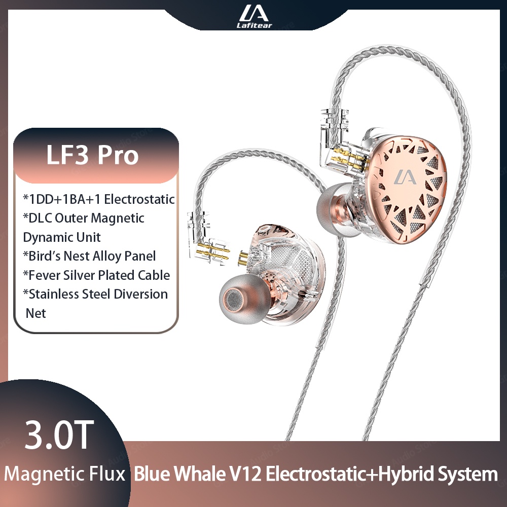 Lafitear LF3 Pro หูฟัง IDD + IBA + 1EST ไฟฟ้าสถิต Hybird เทคโนโลยีแบบมี ...