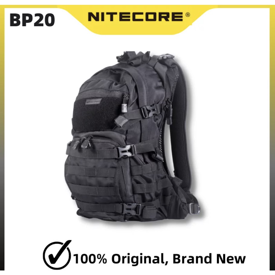 พร้อมส่ง Nitecore BP20 ความแข็งแรงสูงกันน้ำ1000D ผ้าไนลอนสีดำกระเป๋าเป้สะพายหลัง20ลิตรขนาดใหญ่ ...