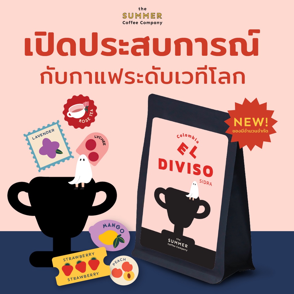 Special Lot Coffee เมล็ดกาแฟคั่ว - Colombia - El Diviso - Sidra ...