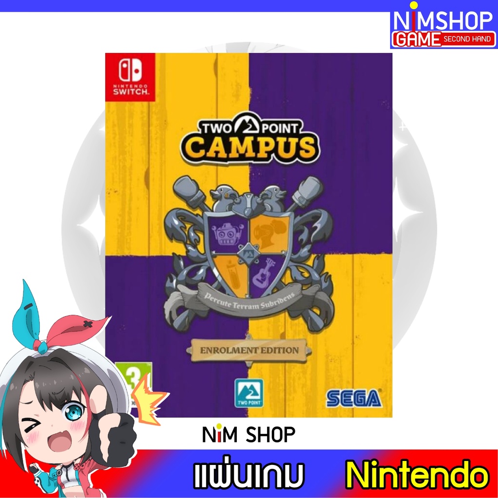 (มือ1)(มือ2) Nintendo Switch : Two Point Campus Enrollment Edition แผ่น ...