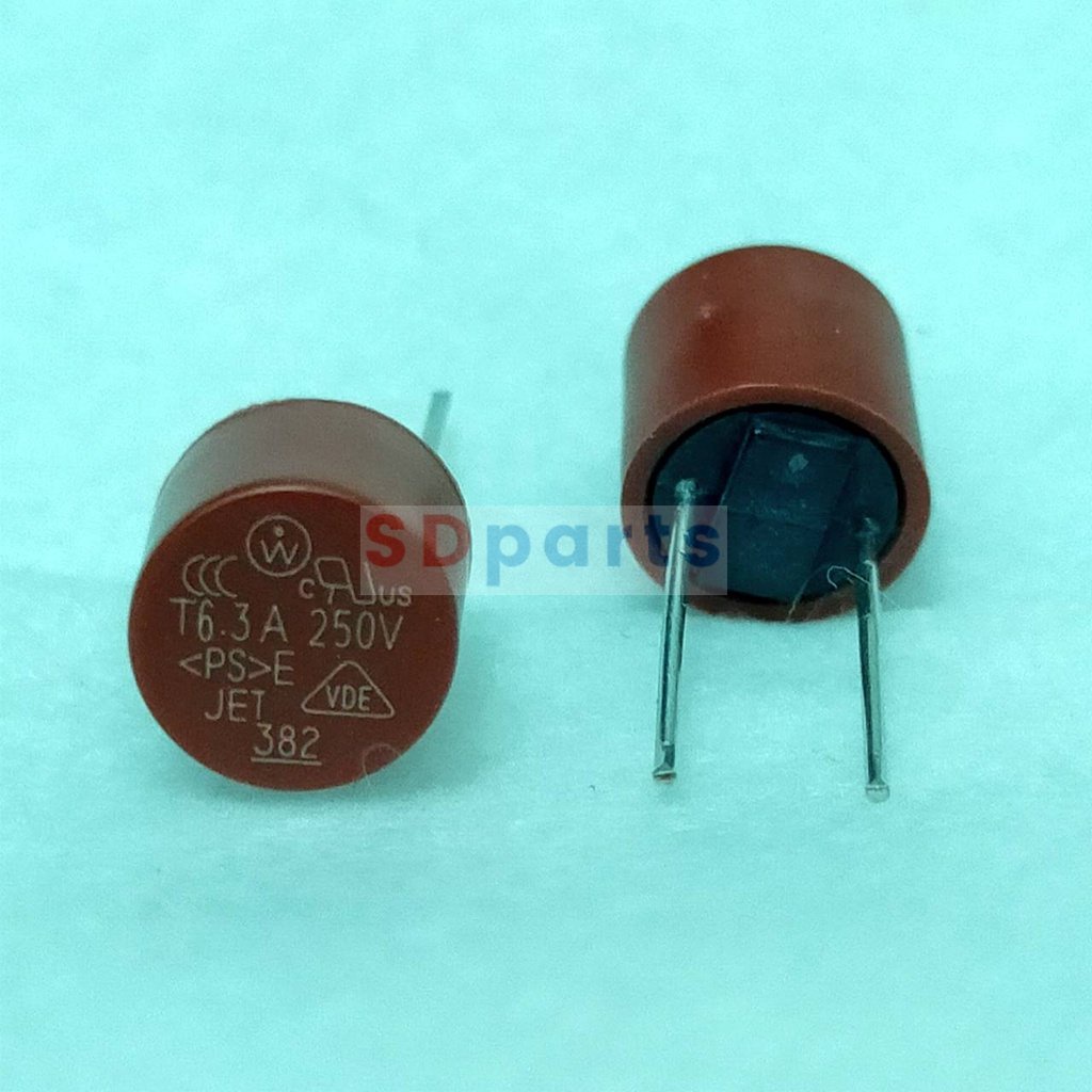 ฟิวส์ ไมโครฟิวส์ กระบอก 382 Micro Fuse 250V T0.5A ถึง T10A #382 Fuse (1 ...