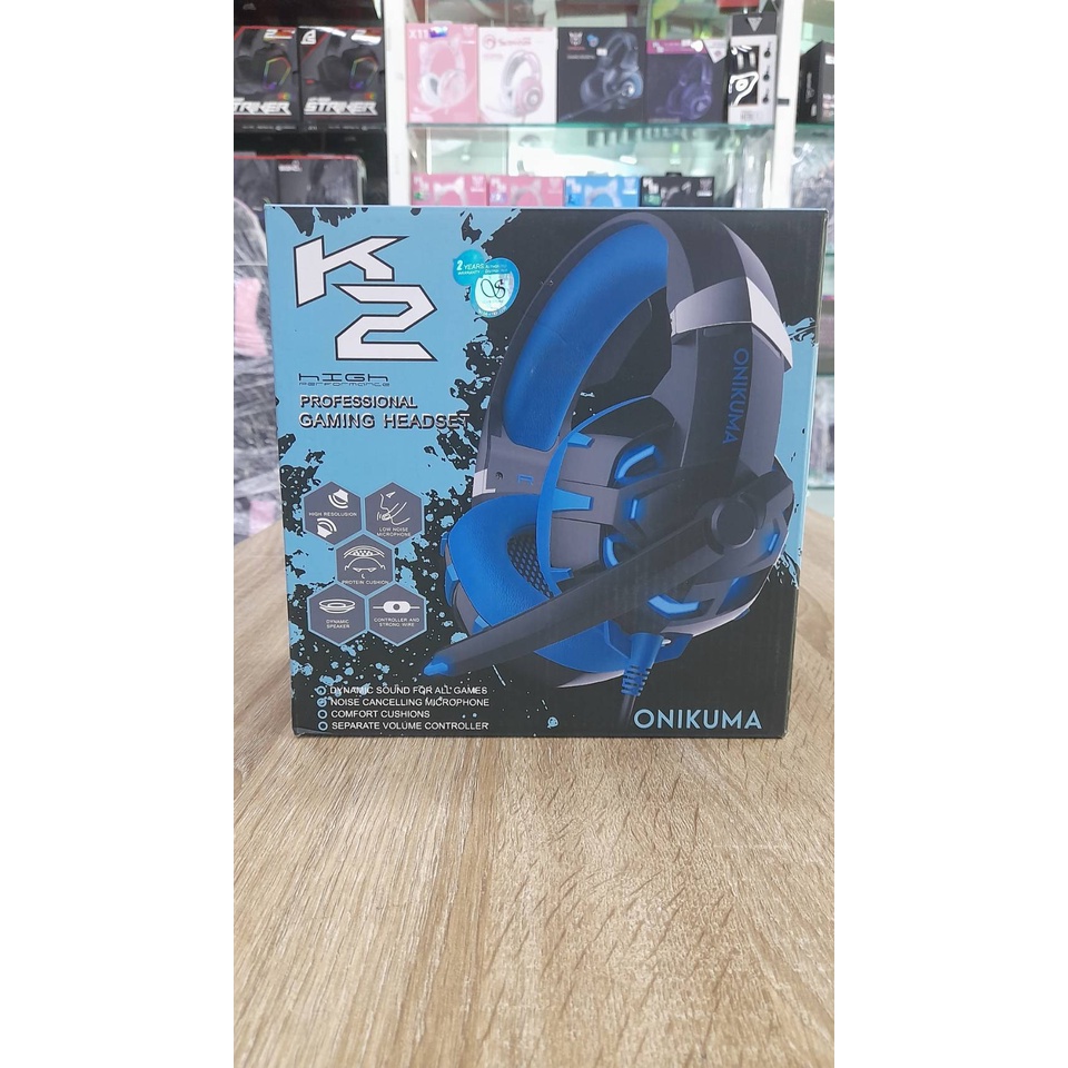 ONIKUMA K2 Gaming Headset หูฟังเกมมิ่ง ระบบเสียงจำลอง 7.1 ขนาดลำโพง 50mm ไมโครโฟนตัดเสียงรบกวน ...