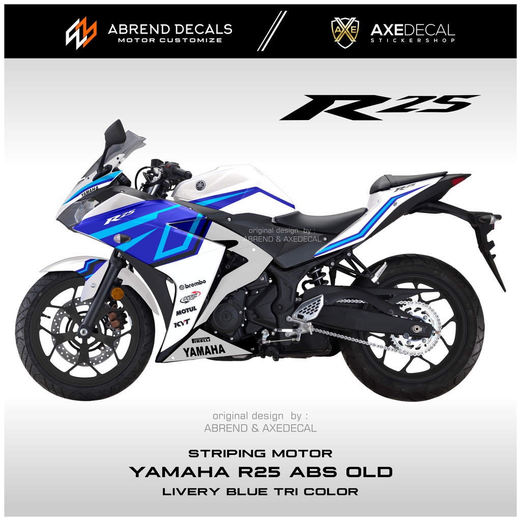 Striping R25 Blue Tri Color Aji Firmanto / Yamaha R25 Abs Old ...