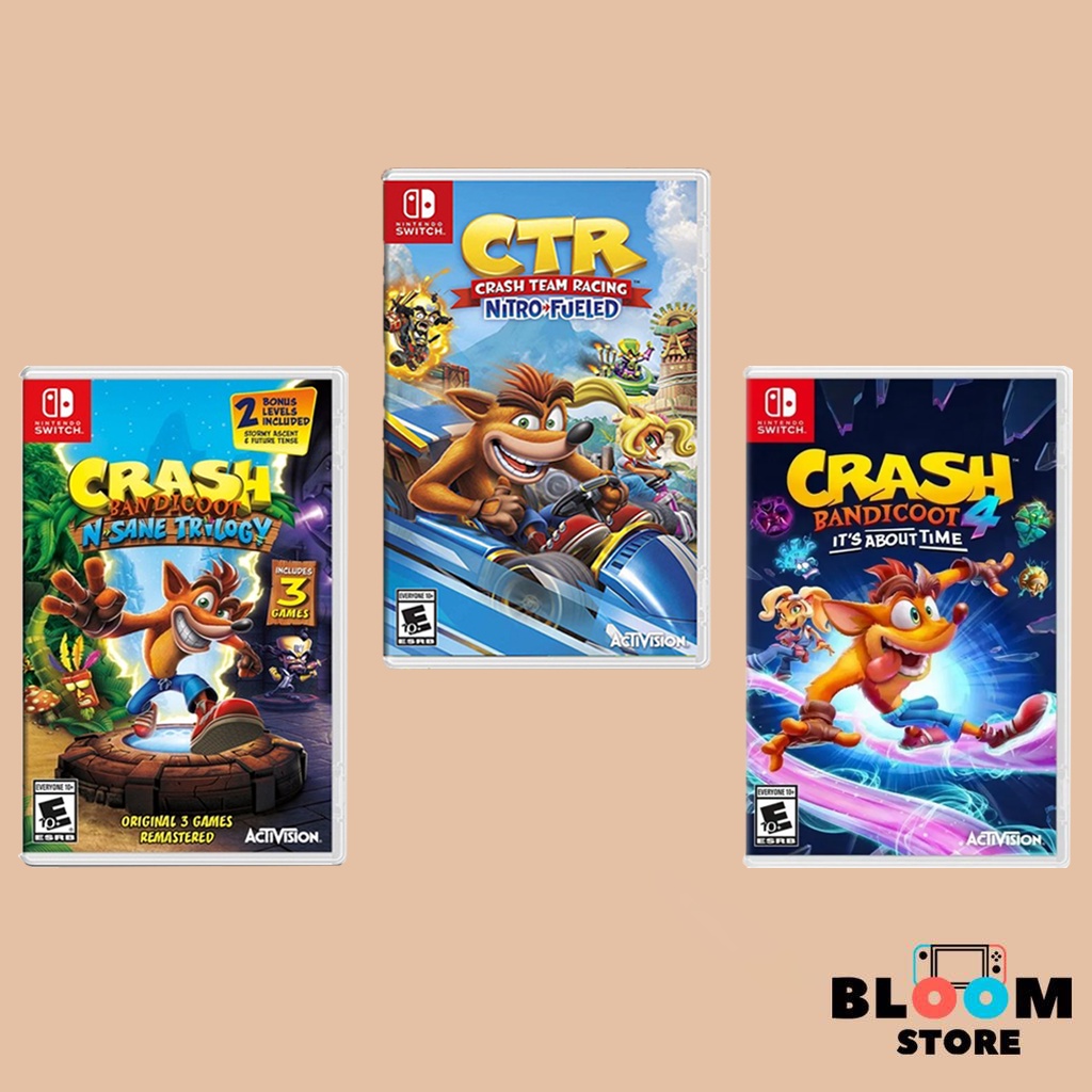 Nintendo Switch : Crash Bandicoot 4: It's About Time / Crash Team Racing / Crash Bandicoot N ...