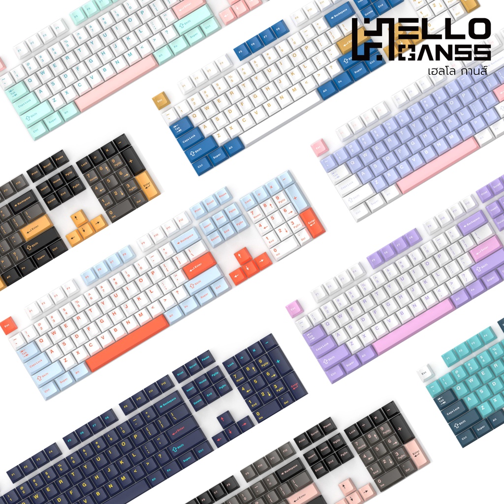 Hello Ganss Keycap คีย์แคปภาษาไทย | Shopee Thailand