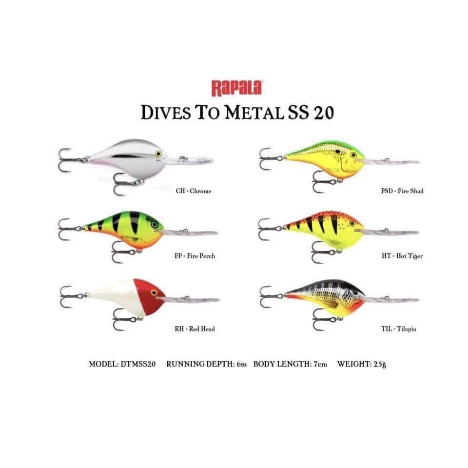 RAPALA DT20 เหมาะกับปลาจิบ | Shopee Thailand