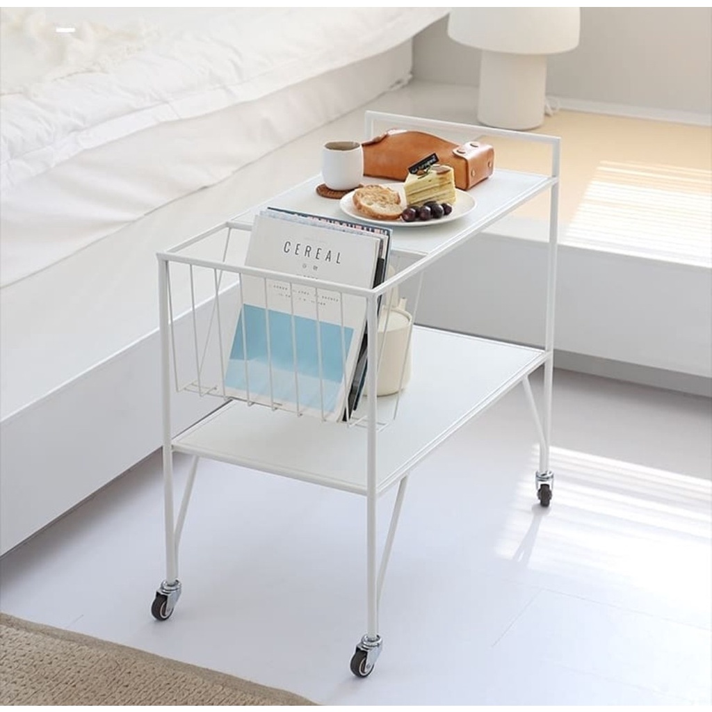 โต๊ะล้อเลื่อน Minimal cart table | Shopee Thailand