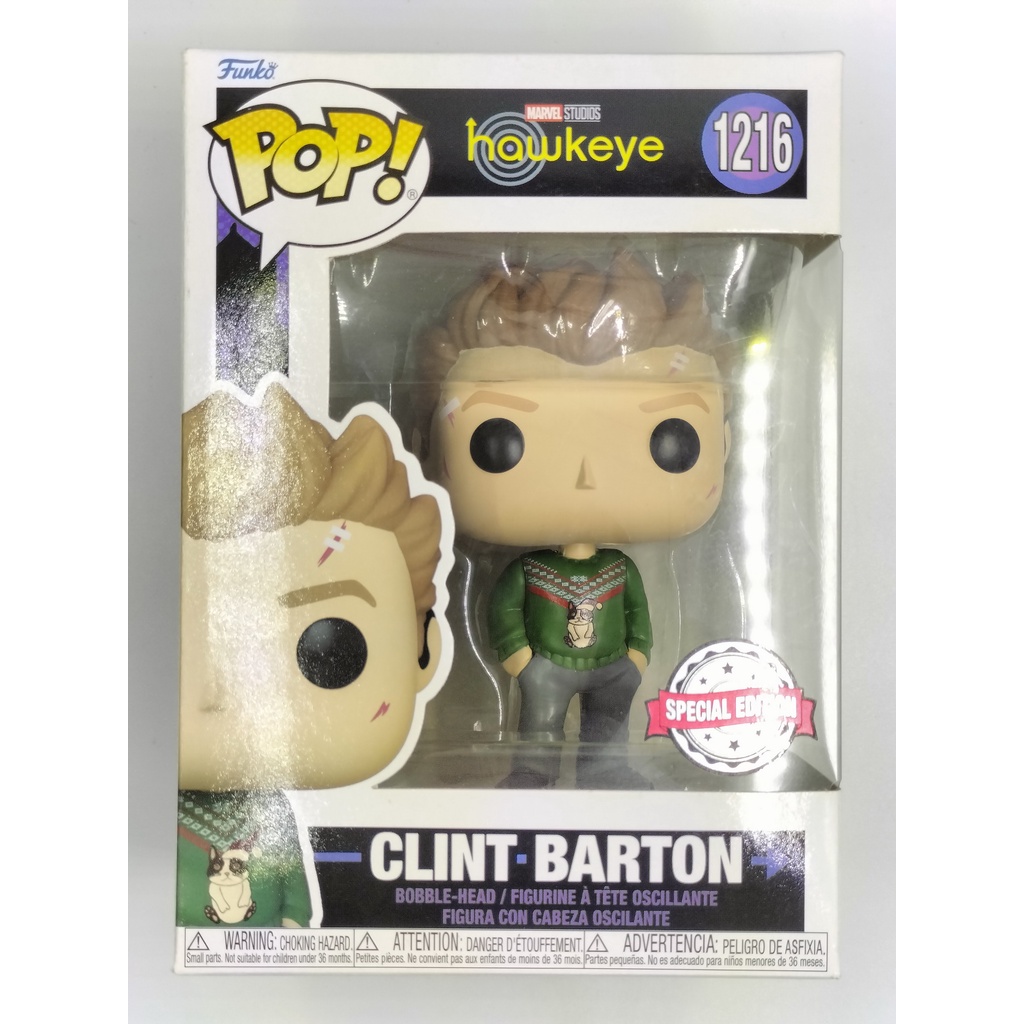 Funko Pop Marvel Hawkeye - Clint Barton #1216 (กล่องมีตำหนินิดหน่อย ...