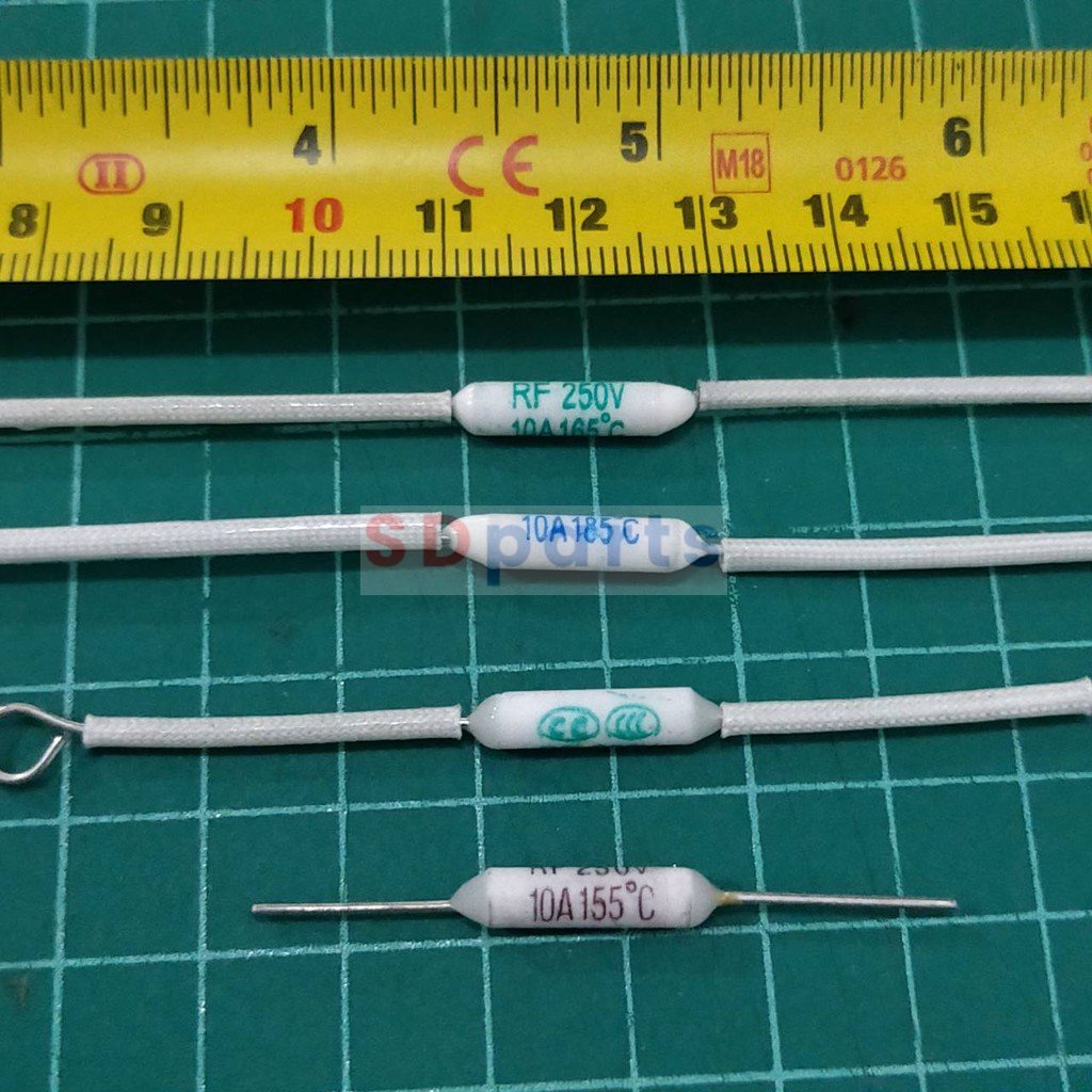 ฟิวส์ เทอร์โมฟิวส์ เซรามิค หม้อหุงข้าว Ceramic Thermal Fuse 10A 250V ...