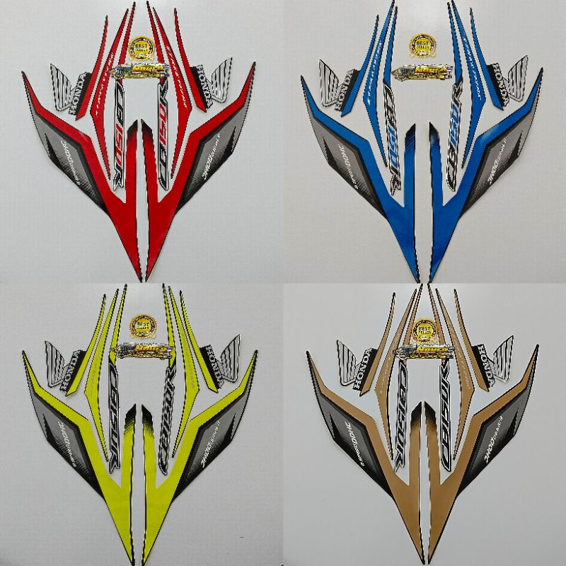 MERAH Honda cb150r cb 150 r 2018 แถบสีแดงสีดํา รายการตัวถังคุณภาพ ...