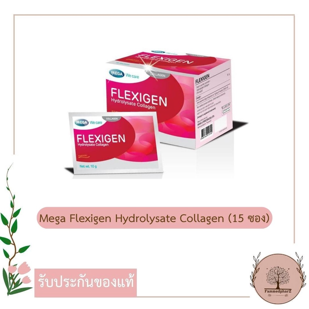 Mega We Care Flexigen Hydrolysate Collagen (15 ซอง) สำหรับผู้มีปัญหาข้อ ...