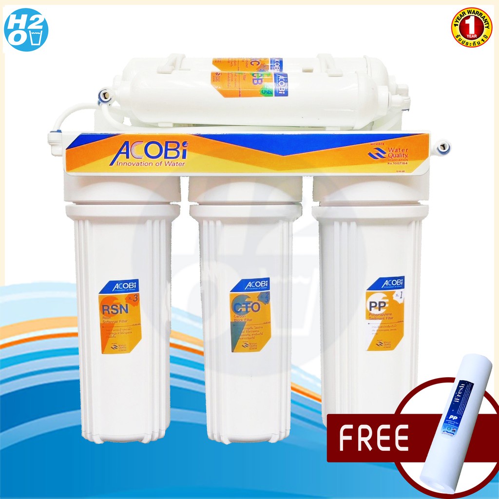 Treatton เครื่องกรองน้ำ 5 ขั้นตอน แถม ไส้กรอง PP 1 ชิ้น ส่งในไทย คู่มือ ...