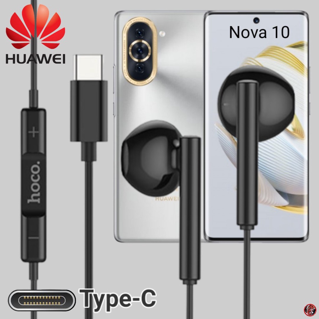 หูฟัง สมอลทอล์ค HUAWEI Type-C หัวเหว่ย Nova 10 ตรงรุ่น รูปทรงเรเดียนสวม ...