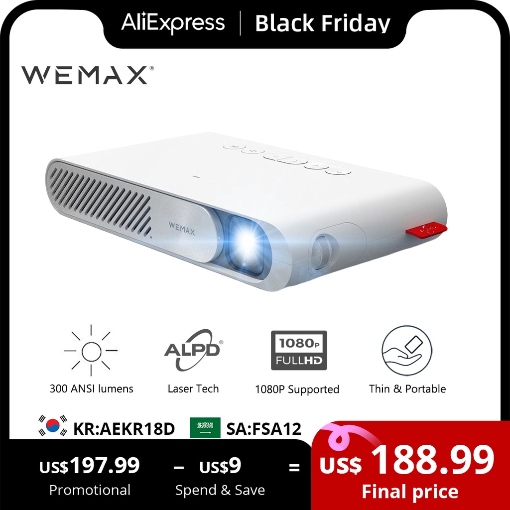 WEMAX GO Mini ALPD Laser Pocket Projector Ultra Portable Smart ...