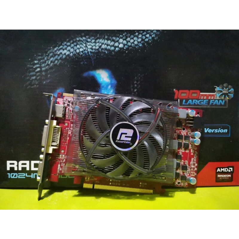 การ์ดจอ PowerColor รุ่น AMD Radeon HD 5770 1GB DDR5 (no box) ต่อ ...