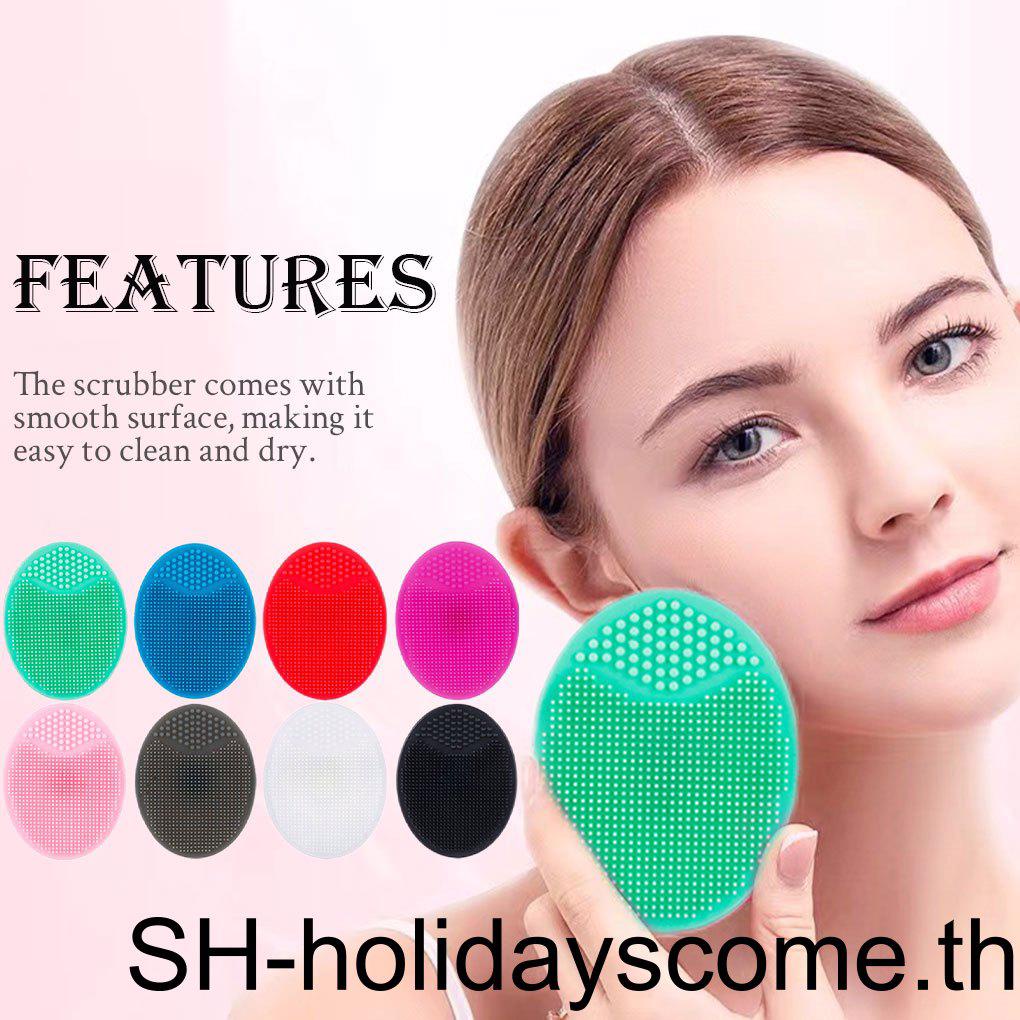 [Hclm] แปรงซิลิโคน สีฟ้า สําหรับขัดทําความสะอาดผิวหน้า | Shopee Thailand
