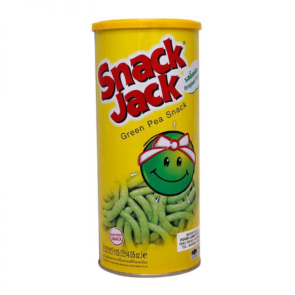 (แบบกระป๋อง) Snack Jack Green Pea Snack Original Flavored สแน็คแจ๊ค ...