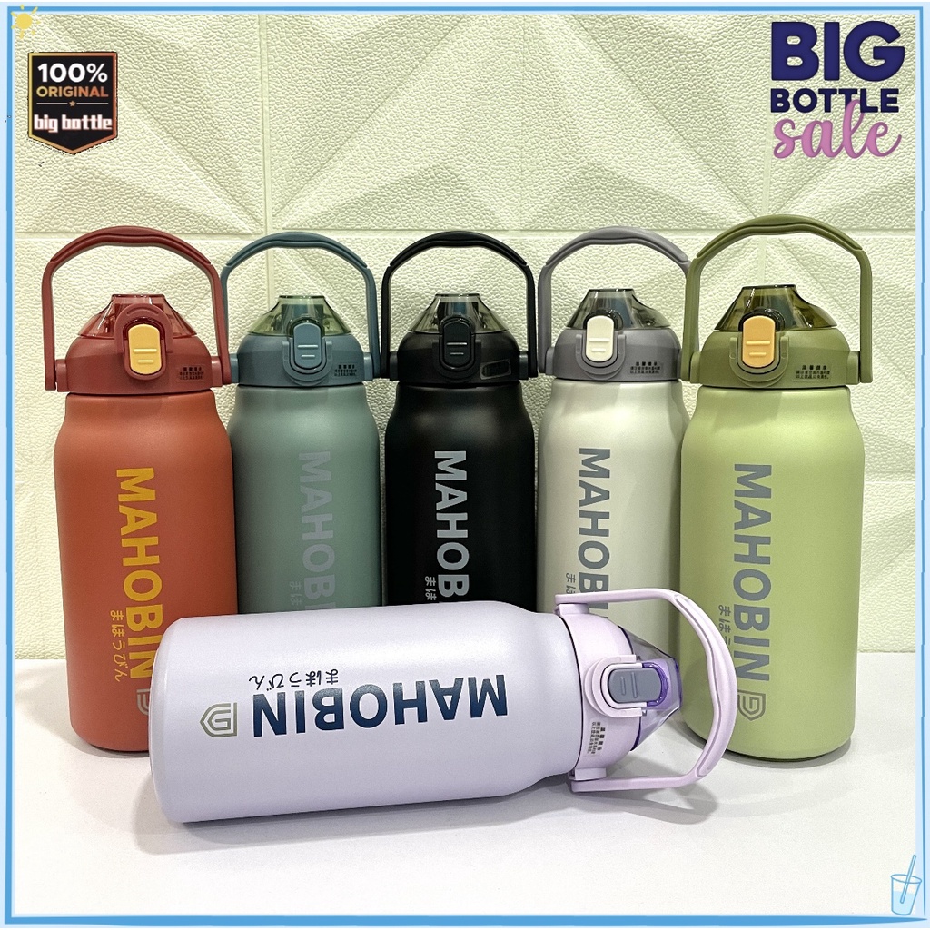 Mahobin แก้วเก็บความเย็น สแตนเลส316 ขวดน้ำสูญญากาศ กระติกน้ำเก็บความเย็น V3 ขนาด1300ml , 1700ml ...