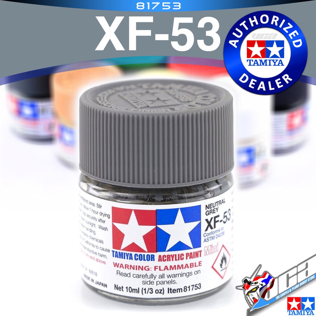TAMIYA 81753 XF-53 XF53 FLAT NEUTRAL GREY GRAY MATT MATTE สีเทาด้าน ...