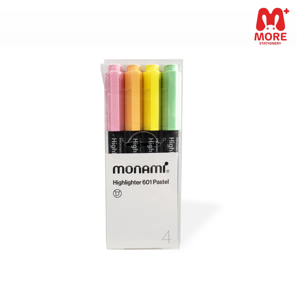 Monami (โมนามิ) ปากกาไฮไลท์ ปากกาเน้นข้อความ รุ่น Highlighter 601 (แพ็ค ...
