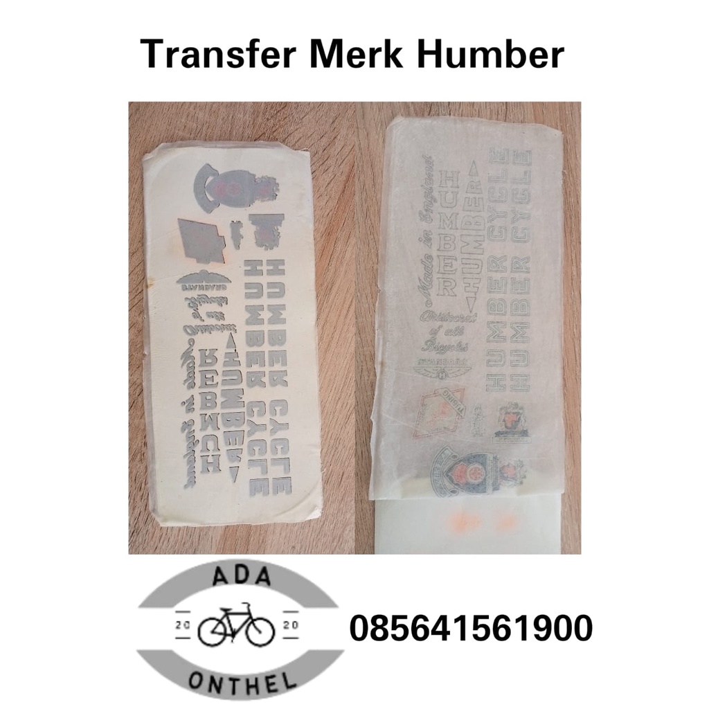 สติ๊กเกอร์ TRANSFER ยี่ห้อ HUMBER TM ONTHEL Bike ยี่ห้อ TRANSFER ONTHEL ...