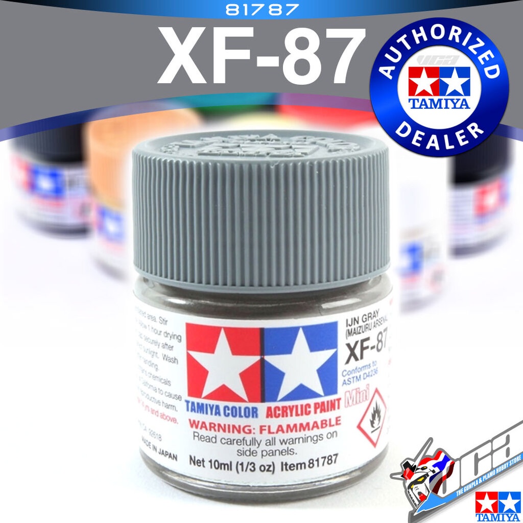 ⭐️ TAMIYA 81787 XF-87 XF87 IJN GRAY MAIZURU ARSENAL สีเทาด้าน ACRYLIC ...
