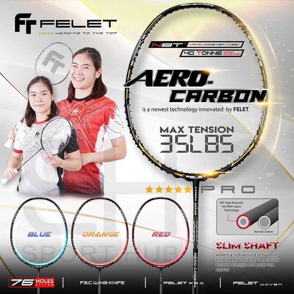 FELET ไม้แบดมินตัน รุ่น AERO CARBON | Shopee Thailand