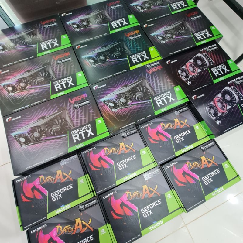 การ์ดจอ Nvidia RTX 3080 10G / Nvidia GTX 1660 Super 6G | Shopee Thailand