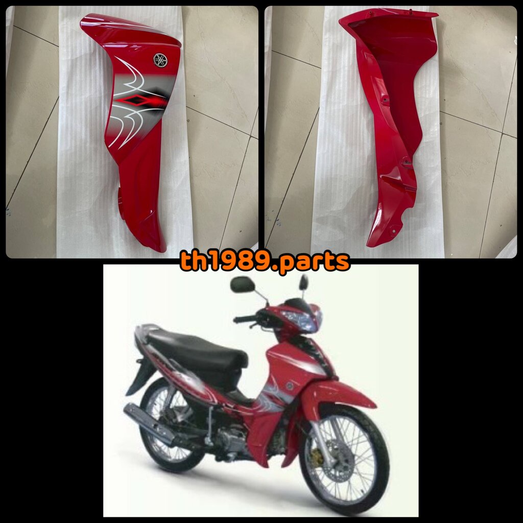 5TN-F8312-00-P2 บังลมข้างขวาสีแดง SPARK RX พร้อมชุดสติ๊กเกอร์ อะไหล่แท้ ...