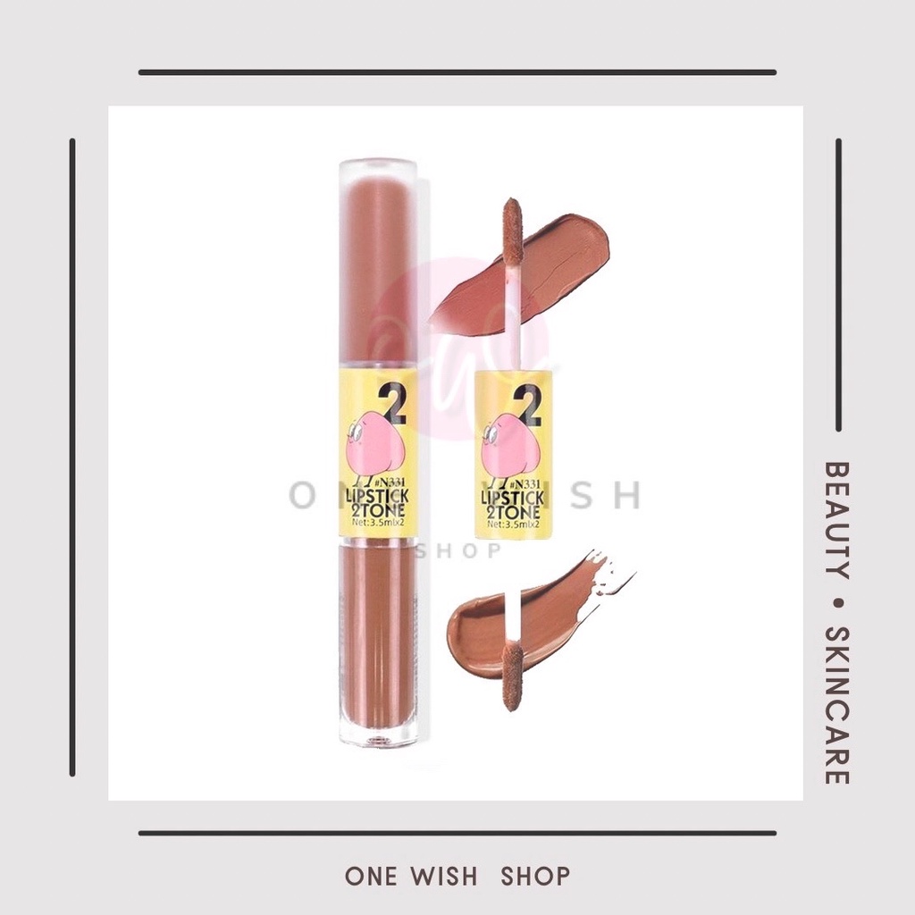 (N331) นีคาร่า ลิปสติก ทูโทน Nee Cara Lipstick 2 Tone | Shopee Thailand