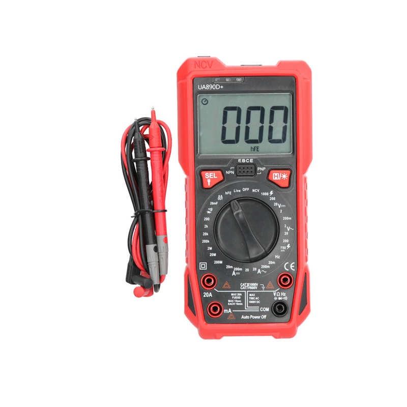 Digital Multimeter AC/DC Current Voltage Capacitance Battery Resistance ...