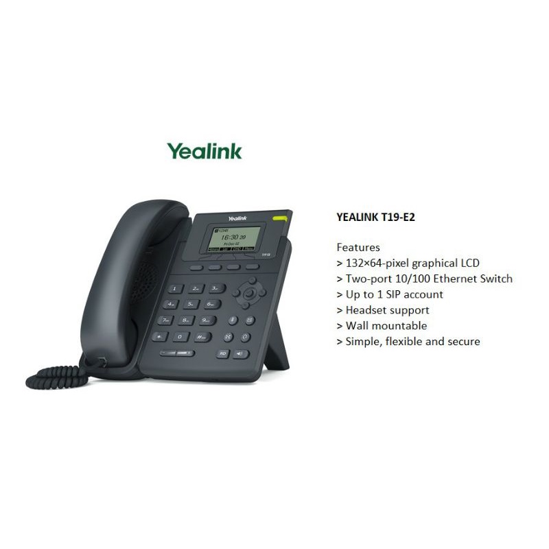 [Used] IP Phone YEALINK SIP-T19-E2, SIP-T19P E2 | Shopee Thailand