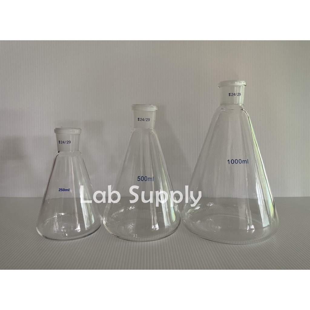 HBT_Erlen Flask with Joint_ขวดชมพู่ 250ML,500ML,1000ML,2000ML,5000ML ...