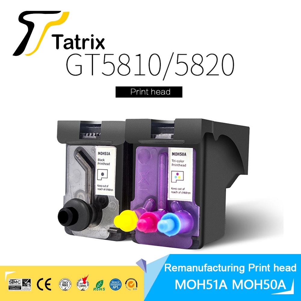 Tatrix GT51 GT52 Printhead MOH50A MOH51A หัวพิมพ์สำหรับ HP 5810 GT5810 ...