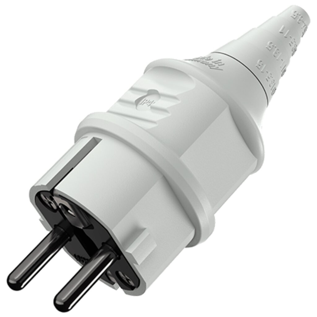 MENNEKES 10749 grey ปลั๊กตัวผู้ รุ่น SCHUKO (2P+E) 16A 230V IP44 (Plug ...