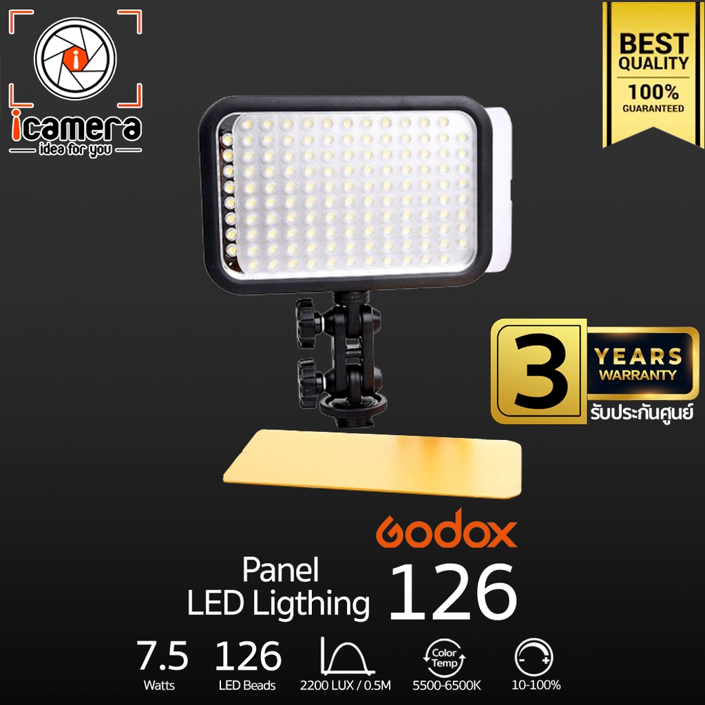 Godox LED 126 7.5W 5500K-6500K - รับประกันศูนย์ Godox Thailand 3ปี ...