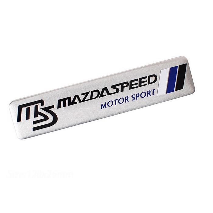 ราคาต่อ 1 ชิ้น โลโก้อลูมิเนียมบาง มาสด้า สปีด แต่ง MS MAZDASPEED Logo ...