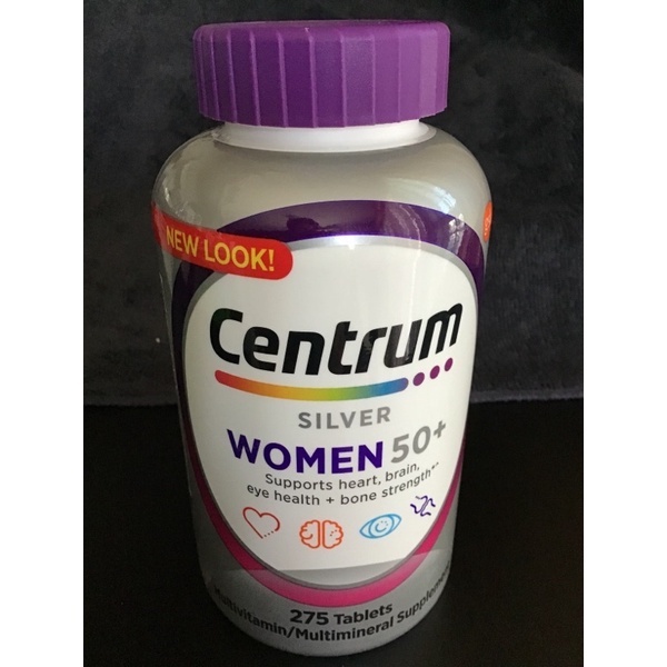 Centrum Silver Women 50+ Multivitamins 275 เม็ด NEW LOOK , NEW FORMULA ...