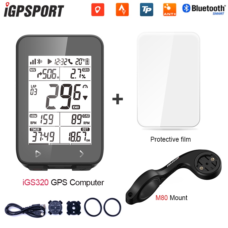 Igpsport IGS320 เครื่องวัดความเร็วจักรยานไร้สาย กันน้ํา IPX7 GPS 2.4 ...