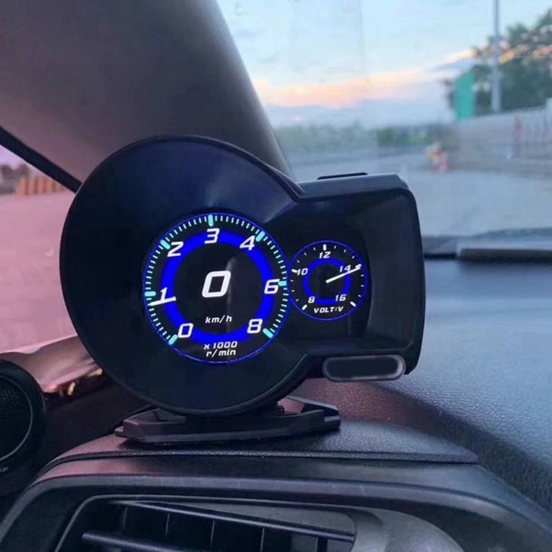 Smart Gauge OBD2+GPS เครื่องวัดความร้อน ความเร็ว วัด Speedometer ...