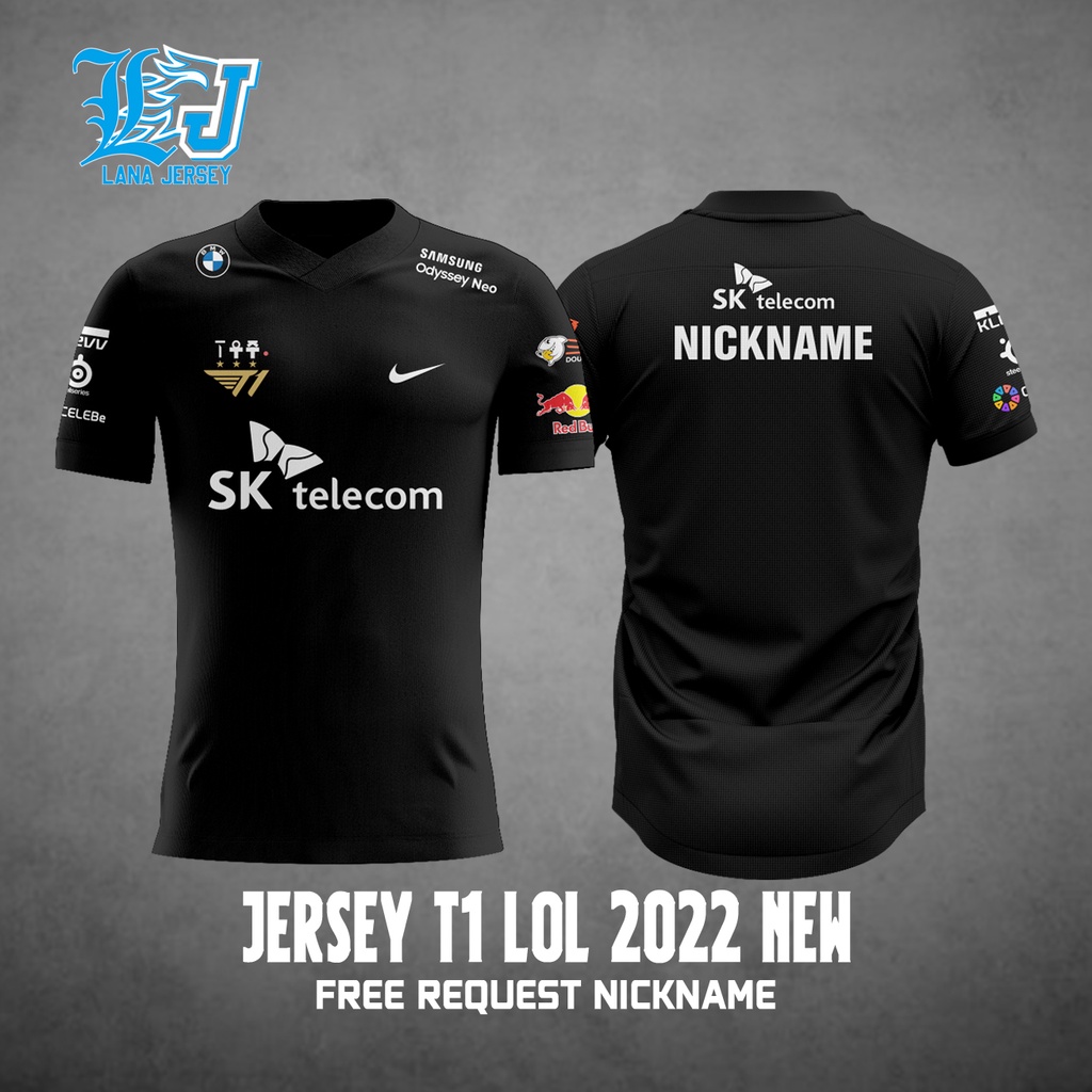 Jersey T1 ESPORTS LOL 2022 - 2023 NEW (ฉายชื่อขอฟรี) | Shopee Thailand