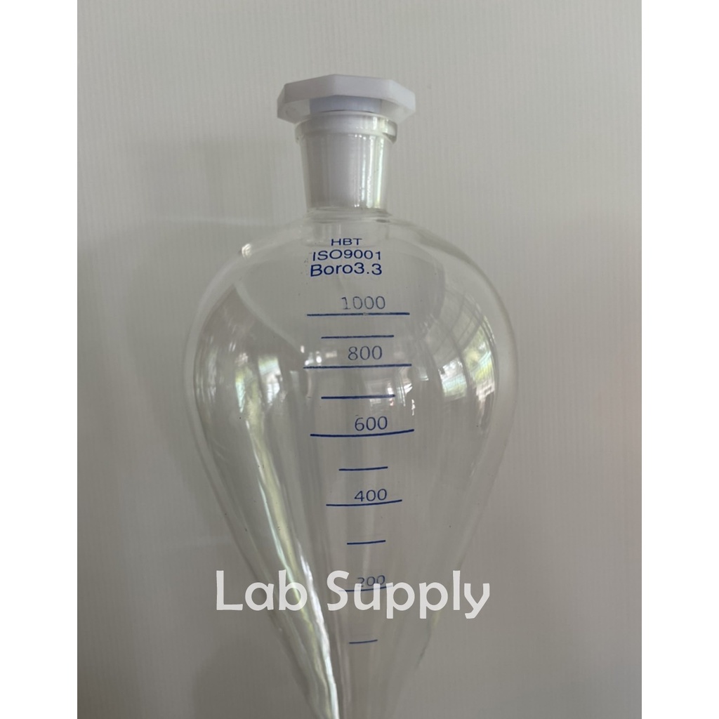 HBT_Separating Funnel PTFE Key 1000 ml , 2000 ml กรวยแยกสาร | Shopee Thailand