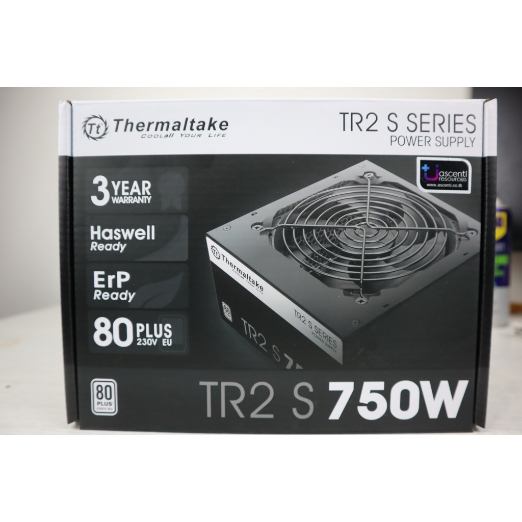 POWER SUPPLY (อุปกรณ์จ่ายไฟ) THERMALTAKE TR2 S 750W 80 PLUS มือสอง มี ...