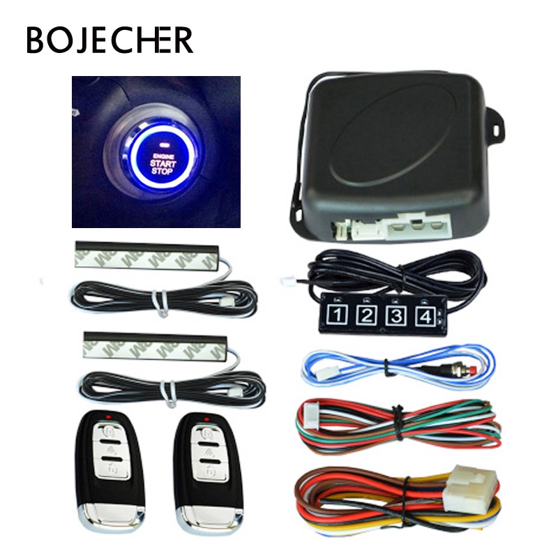 Car Alarm Remote Control PKE Car Start Stop Cardot Keyless Entry Engine ...