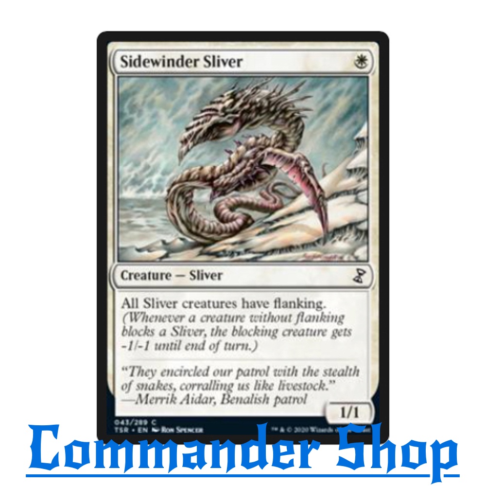 Sidewinder Sliver (Creature - Sliver) White Mv1 Pw1/Tn1 Flanking การ์ด ...